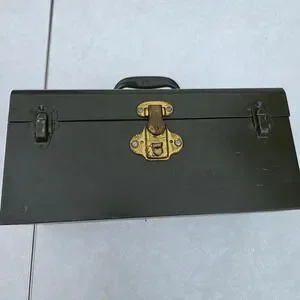 Storage & Organization | Vintage Metal Toolbox 15 Green Industrial ...